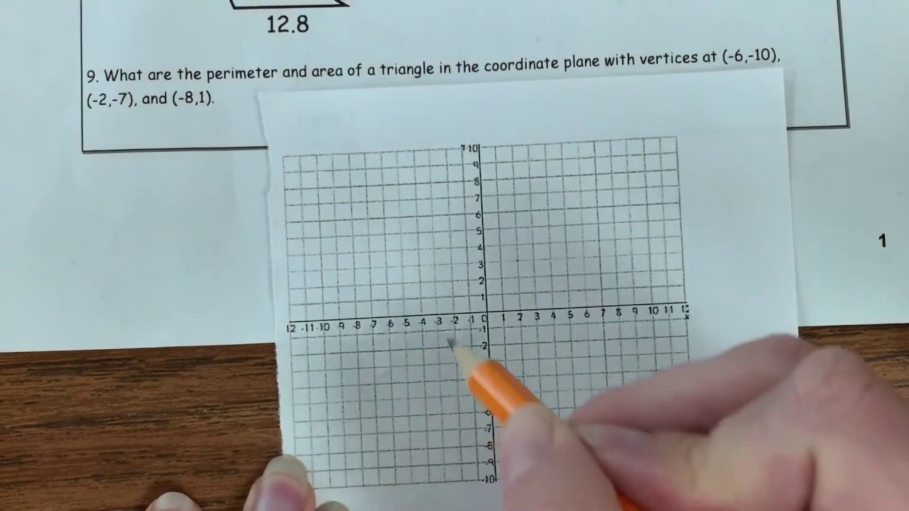 Find the Perimeter of a Triangle on the Coordinate Plane - YouTube