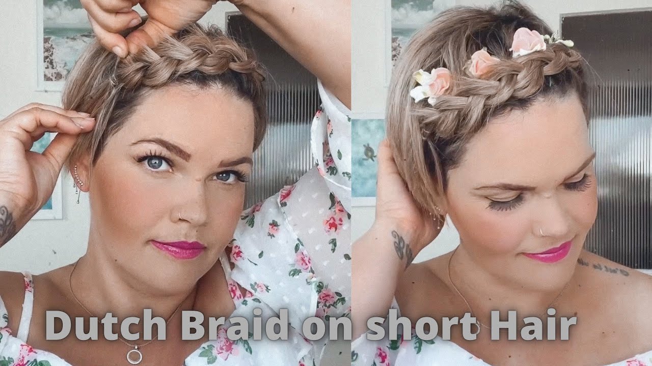 How to Dutch Braid Short Hair | SALIRASA - YouTube