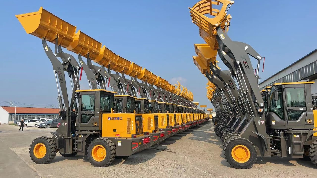Xiaozhuang wheel loaders can adopt all kinds of situations - YouTube