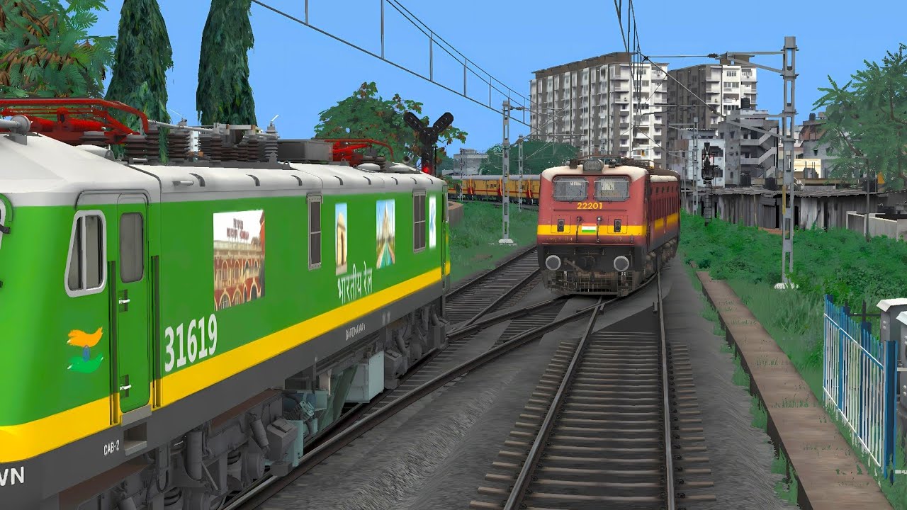 22648/KOCHUVELI-KORBA SF EXPRESS || Indian railways || train games ...