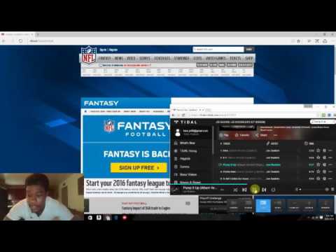 My Pro Football Fantasy Day 2 Part 1 - YouTube