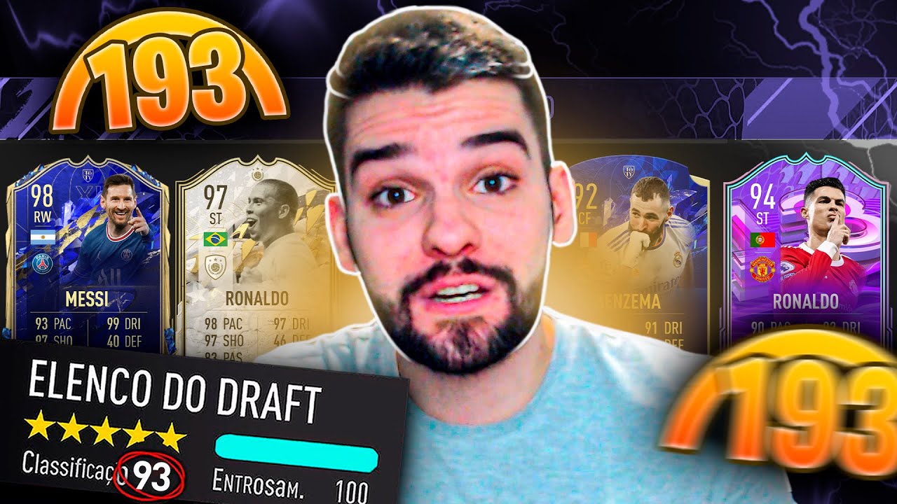 RECORDE* CHEGOU A 193 O FUT DRAFT!!! FIFA 22 ULTIMATE TEAM - YouTube