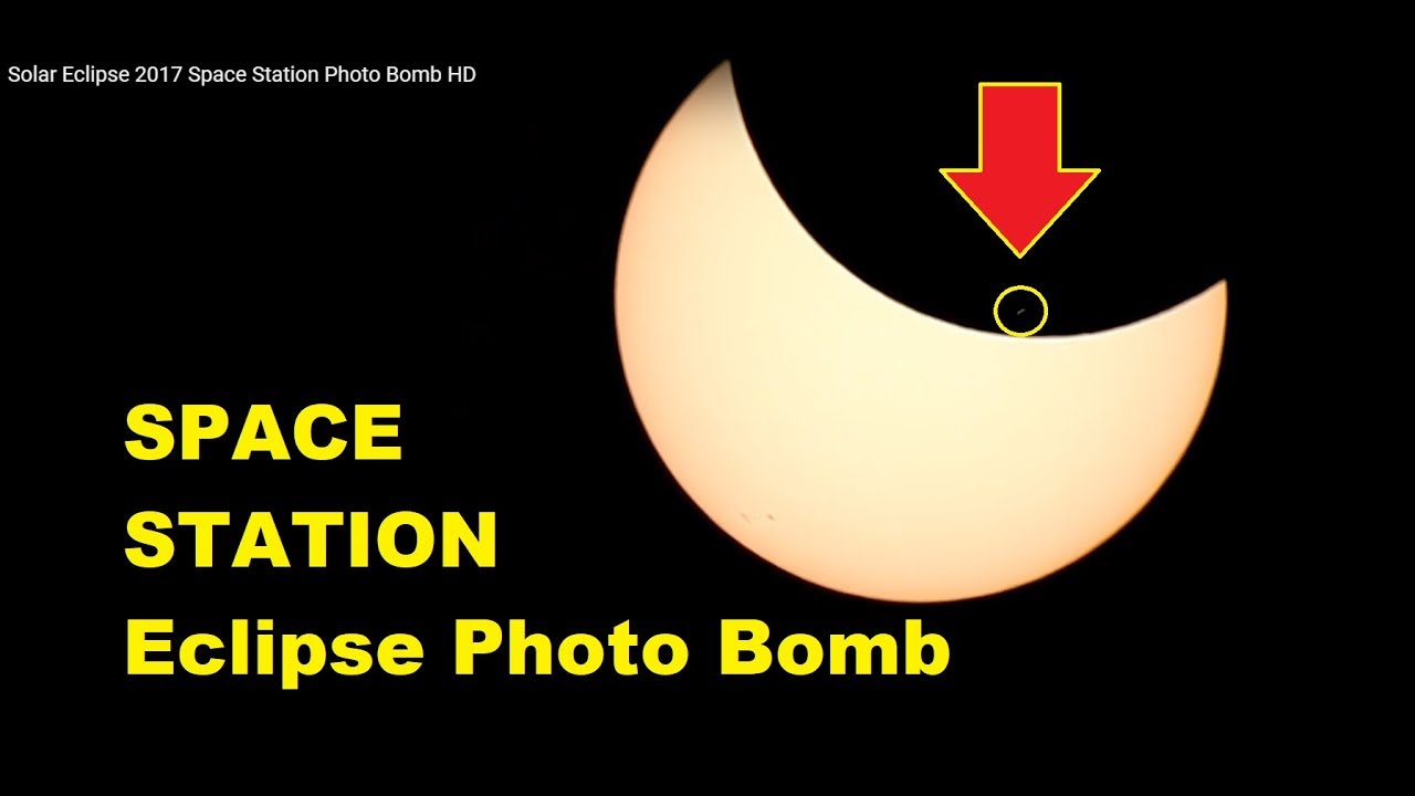 Space Station Photo Bomb: 2017 ECLIPSE VIDEO HD - YouTube