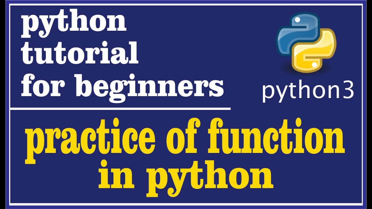 36 - Practice of Function in python - YouTube