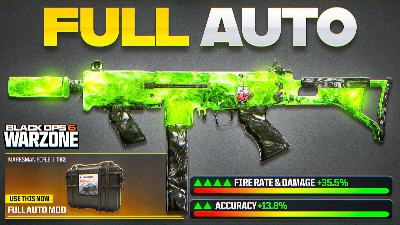 the *NEW* TR2 CQB AUTO CONVERSION KIT ATTACHMENT in WARZONE BO6! (Best ...