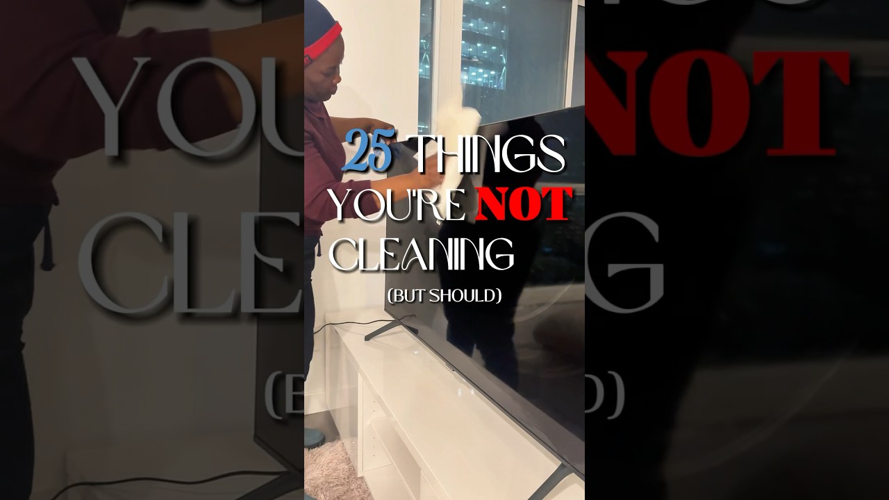 25 Things You’re NOT Cleaning (But Should)! #cleaningtips - YouTube