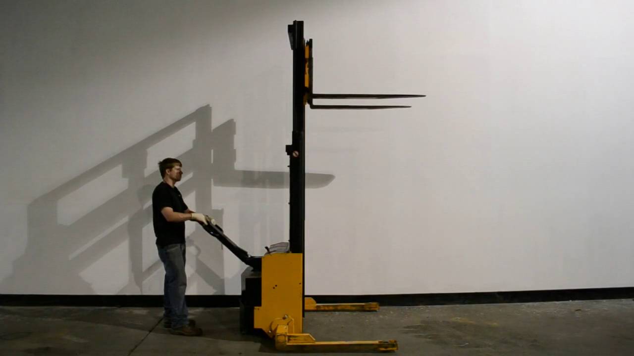 Multiton SW20-114 Electric Walkie Straddle Stacker 2000 Lb Forklift ...