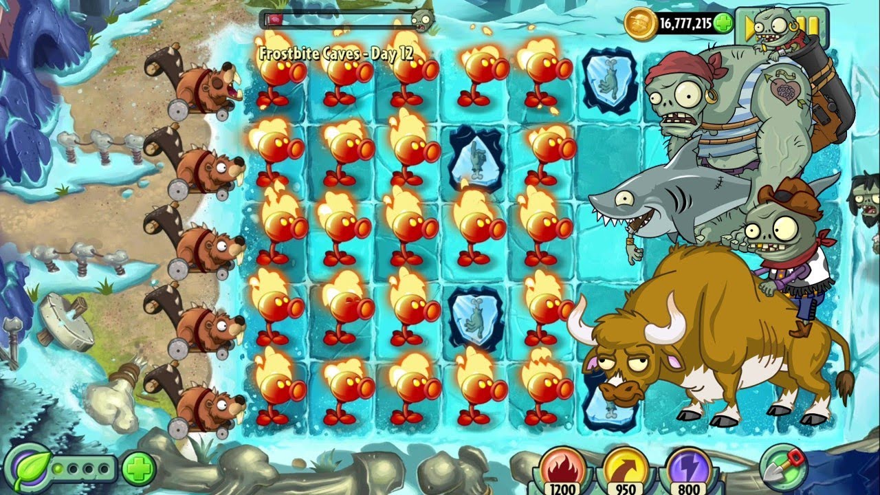 Plant VS Zombies 2 Level Ice | Vanny KH - YouTube