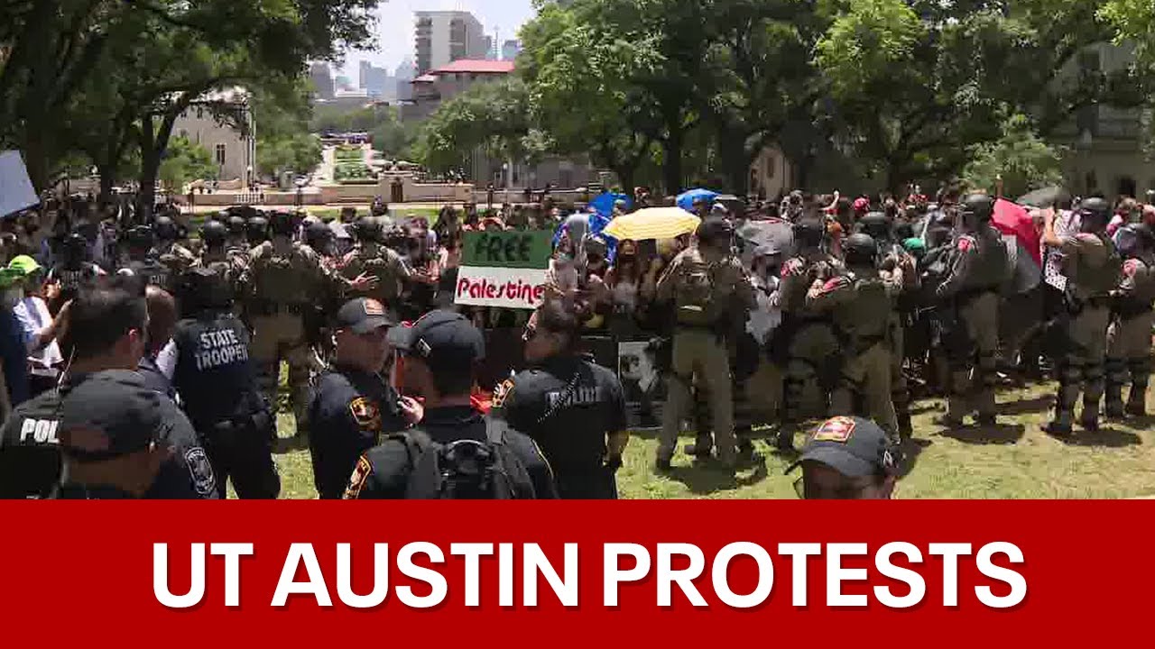 UT Austin protests: 45 of 79 arrested on Monday not affiliated with ...