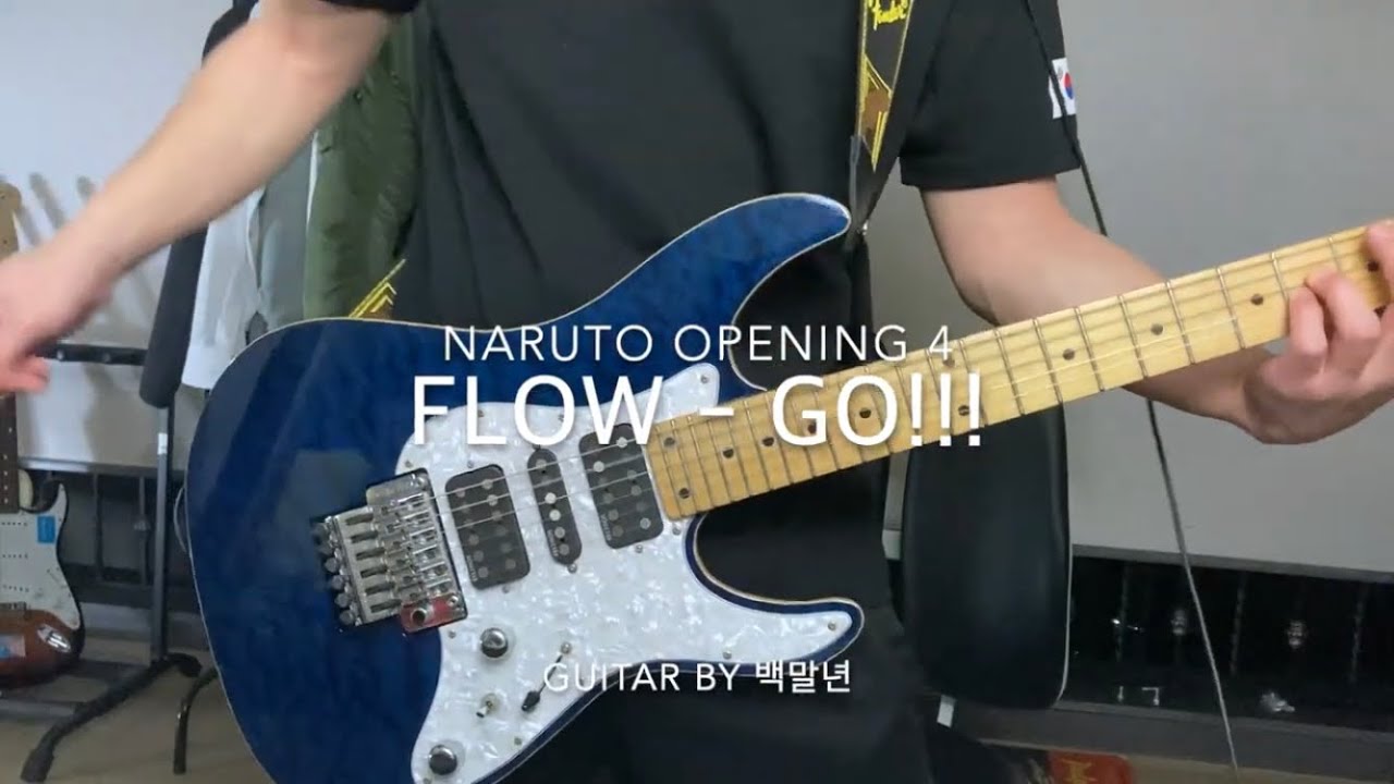 NARUTO OP4 FLOW - GO!!! (guitar cover) - YouTube