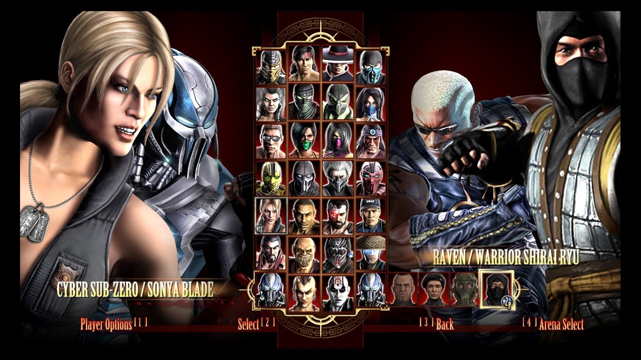 CYBER SUB-ZERO & SONYA BLADE VS RAVEN & WARRIOR SHIRAI RYU MORTAL ...