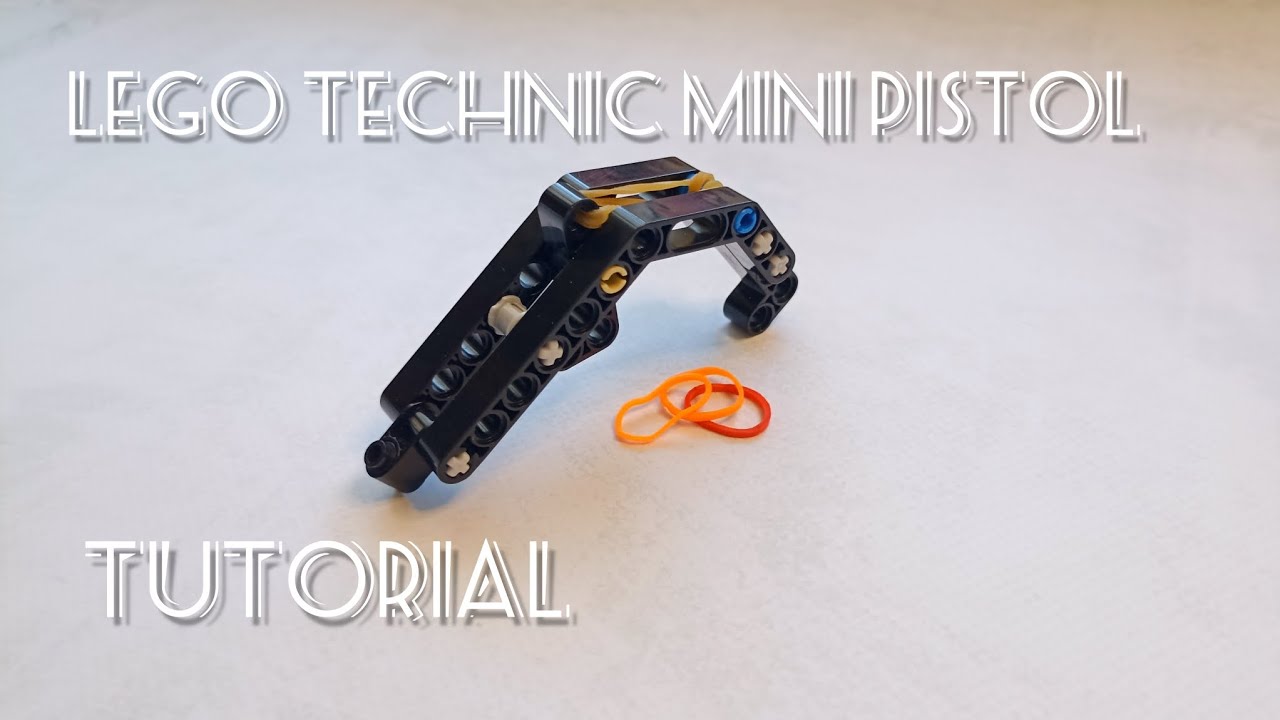 Lego technic mini pistol. Lego gun tutorial. Lego technic idea tutorial ...