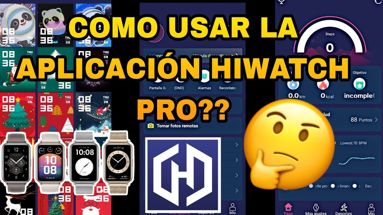 COMO USAR LA APLICACIÓN "HIWATCH PRO"🤔 || SMARTWATCH I7 PRO MAX ⌚🛒 ...
