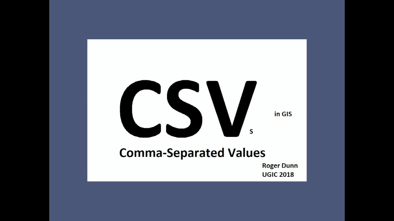 Using CSVs in Excel and ArcGIS - YouTube