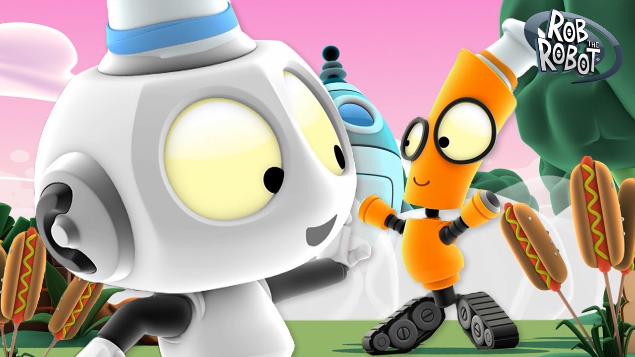 🍍 Rob Makes Pineapple Meatballs at the Food Planet! 🍍| Rob The Robot ...