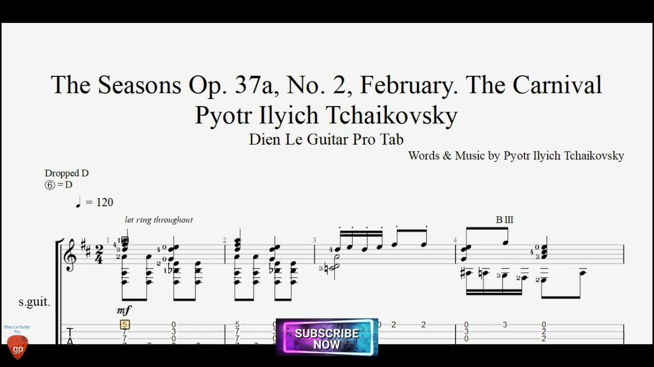 The Seasons Op.37a No.2 February.The Carnival by Pyotr Ilyich ...
