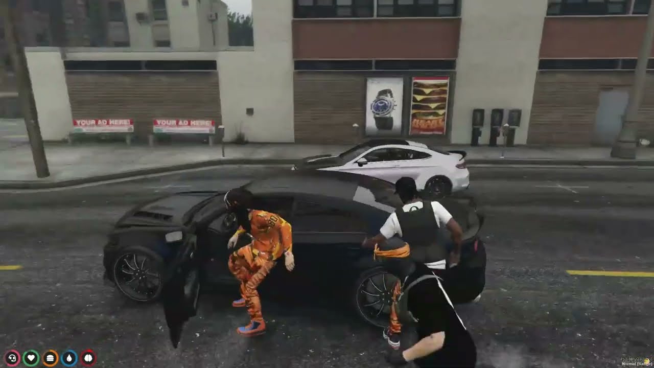 GTA FiveM RP Murder turns into police chase in the Hellcat (NO GAS ...