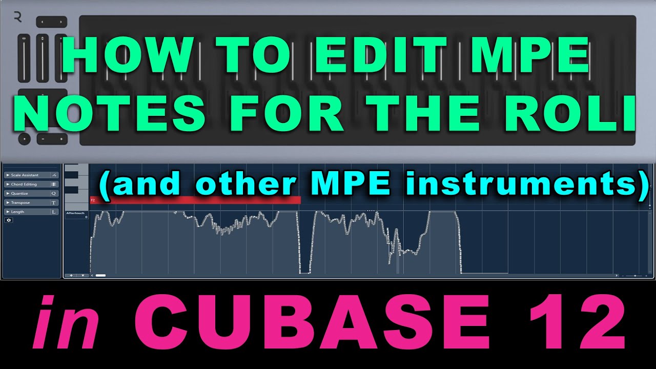 MPE Editing in Cubase 12 with the Roli Seaboard Rise 2 - YouTube