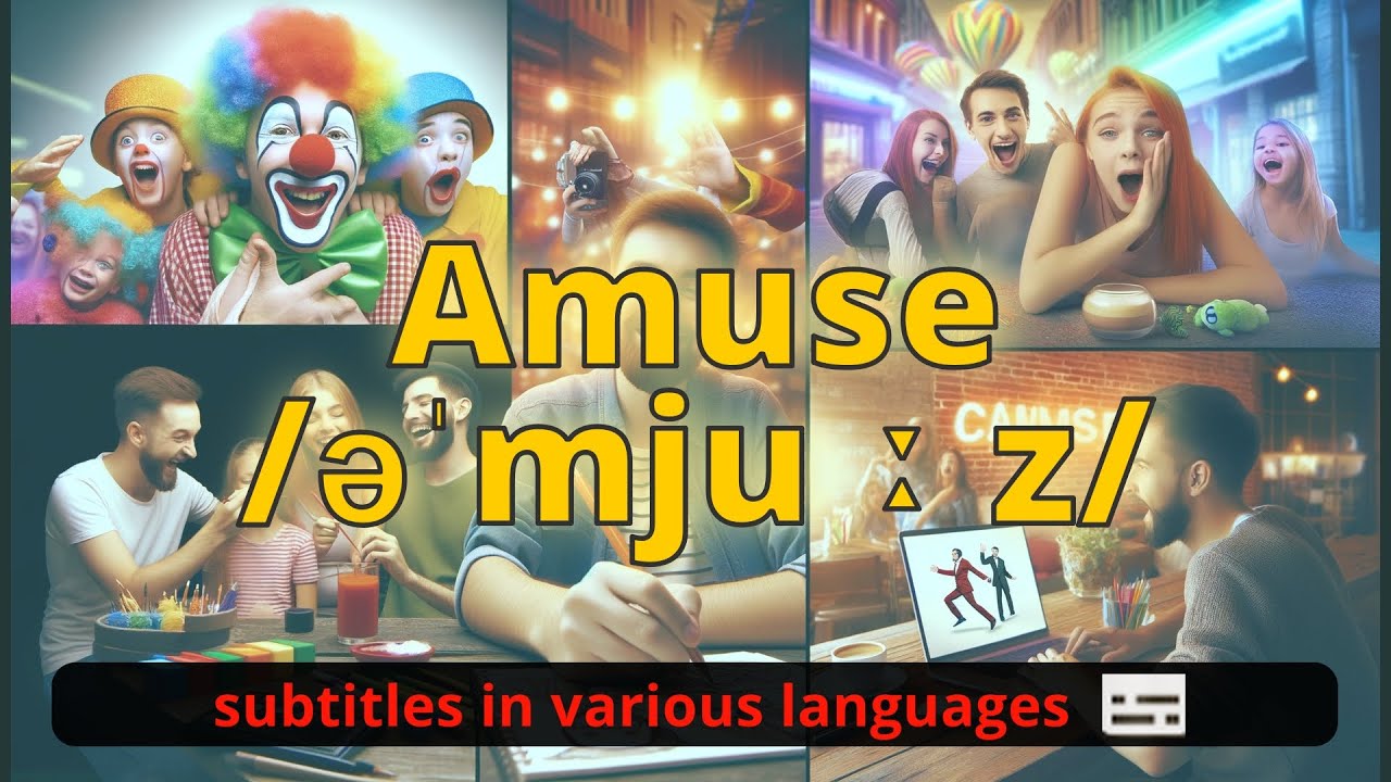 Amuse meaning with 5 examples - YouTube