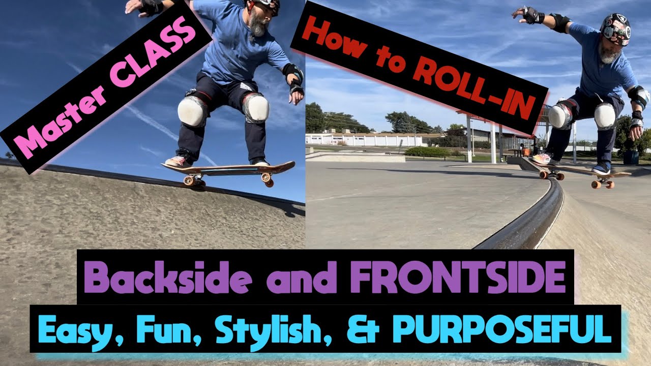 Easy! Learn How to Roll-in on a Skateboard - YouTube