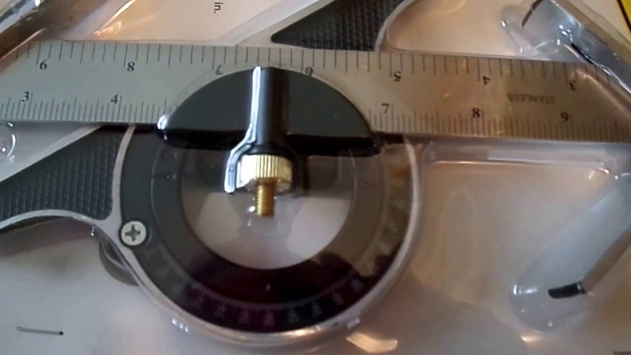Pittsburgh Combination Square 12 inch - YouTube