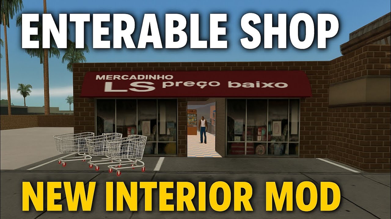 GTA SA Enterable Shop Mod | New Shop Building With Interior | Android ...