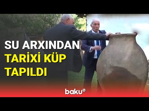 Cəlilabadda su arxından tarixi küp tapıldı - BAKU TV