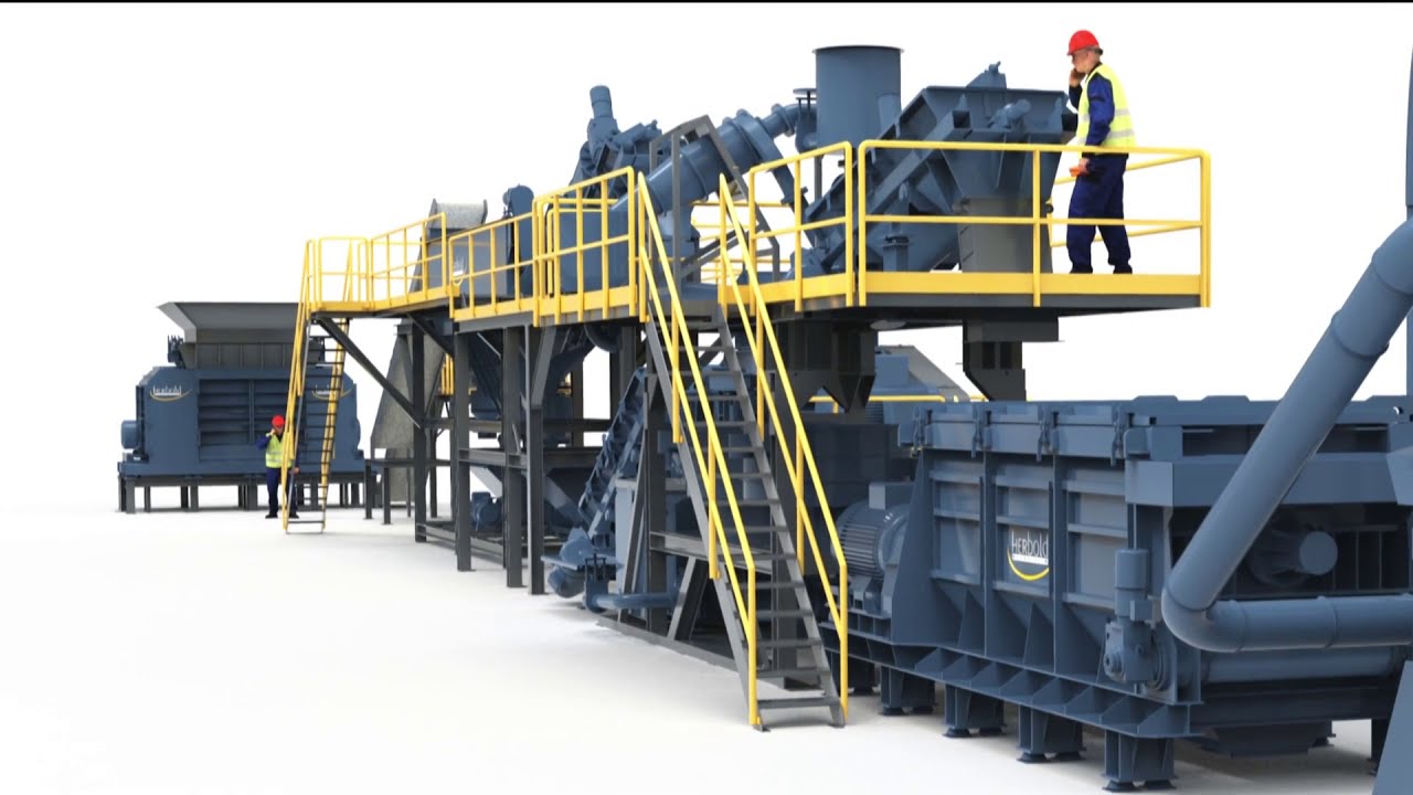 Wash Lines Systems for Processing Post Consumer Plastics - YouTube