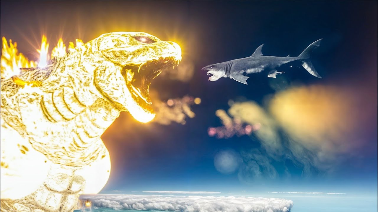 Solar Godzilla Swallows Space Megalodon - YouTube
