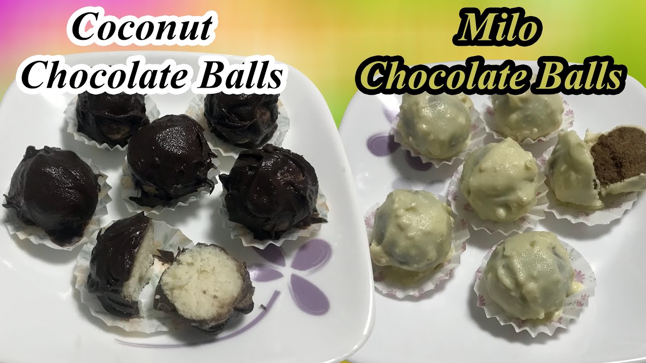 Coconut Chocolate Balls | Milo Chocolate Balls | Easy Tasty Cooking # ...