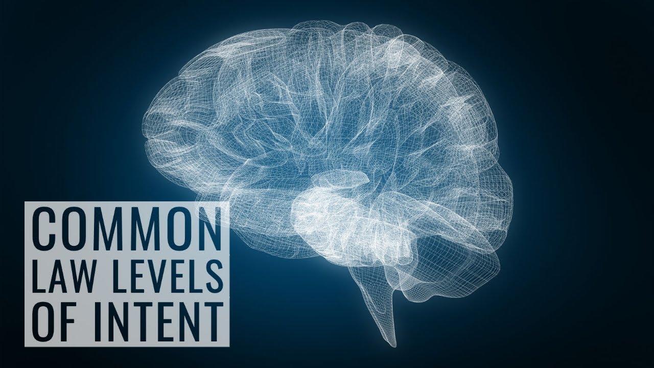 Common law levels of intent - YouTube