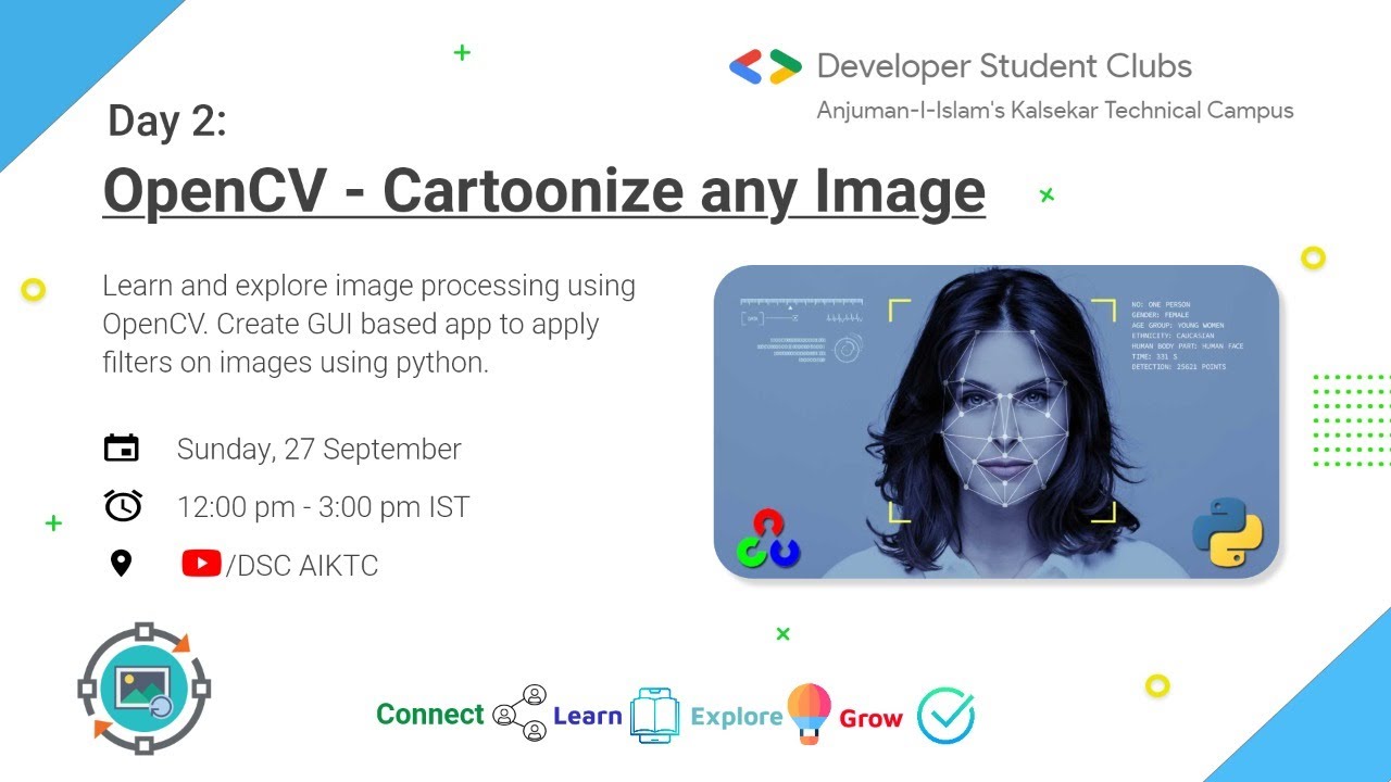 DAY 2:- OpenCV - Cartoonize any Image | HANDS ON WORKSHOP ON OpenCV and ...