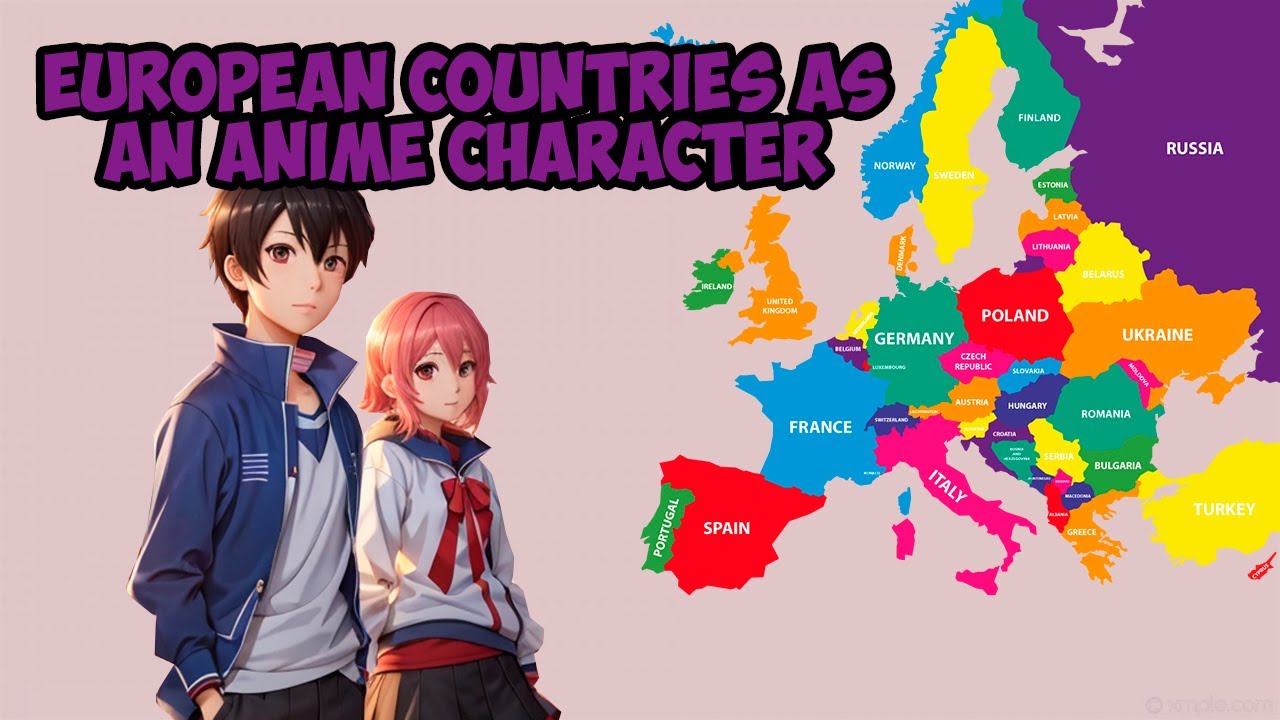 European countries as an anime character AI GENERATION - YouTube