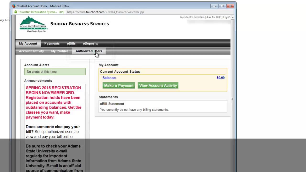 Paying Your Bill @ ASU - YouTube