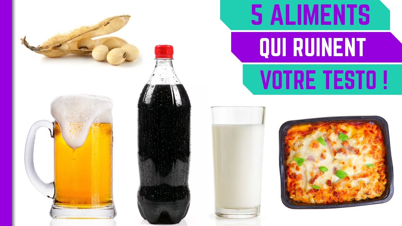 5 aliments et boissons qui tuent votre taux de testostérone ! - YouTube