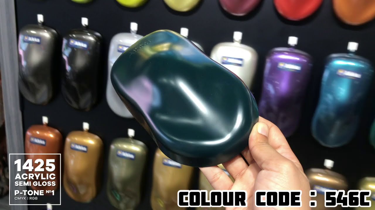 Aikka Pantone 546C Colour for car Spray Painting - 546C - YouTube