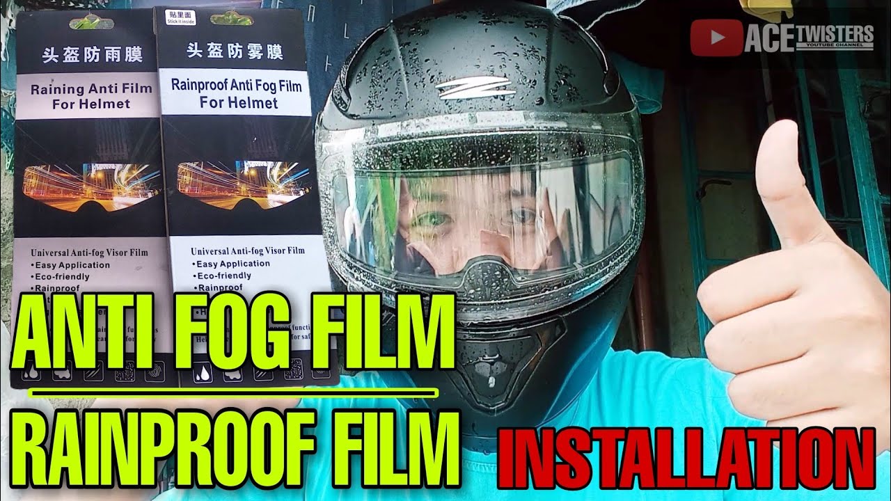 VLOG#77 Installing anti fog and rainproof film || Universal anti fog ...