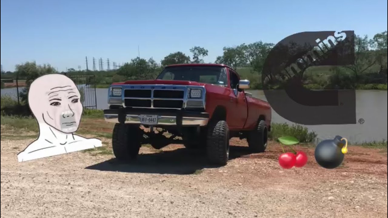 SQUATTED 1ST GEN CUMMINS with 4in DIAMOND EYE 👀 - YouTube