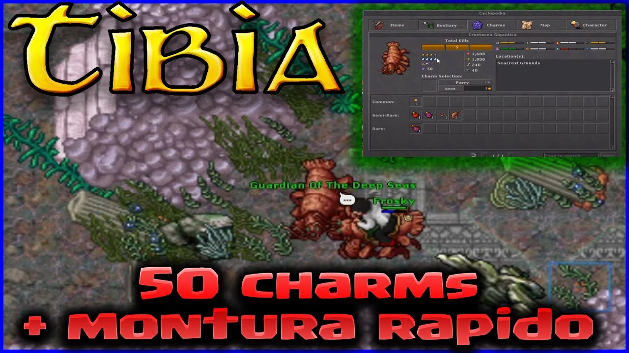 Tibia Encuentra tu Crustacea Gigantica 50 charms points easy - YouTube