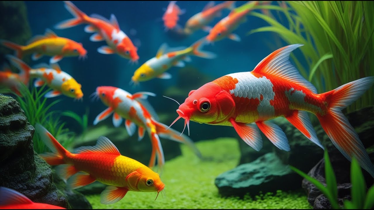 Soothing Aquarium Ambience 🐠 | Beautiful Tropical Fish Swimming for ...