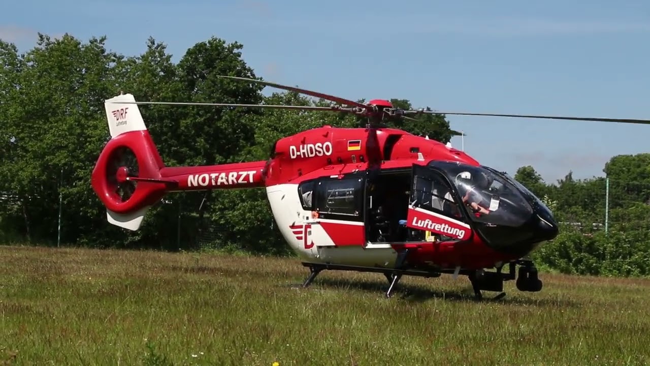 DRF H145 D-HDSO (Christoph 42) anlassen - YouTube
