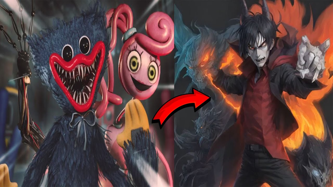 TG TF Poppy Playtime Chapter 3 Animation transforms into a 2D #tg #tf # ...