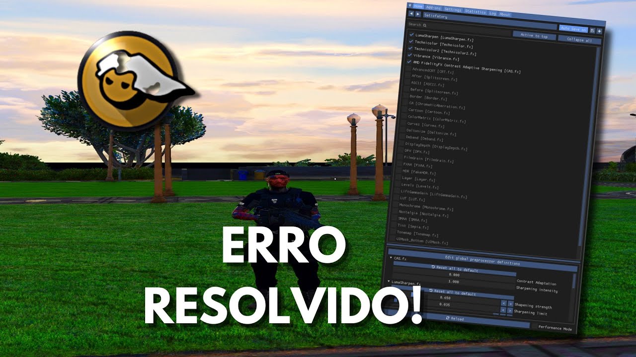 Como arrumar o erro do ReShade não abrir no FiveM! Atualizado 2023! - YouTube