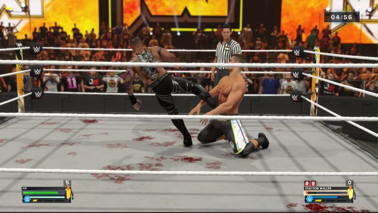 WWE 2K24 blood is crazy - YouTube