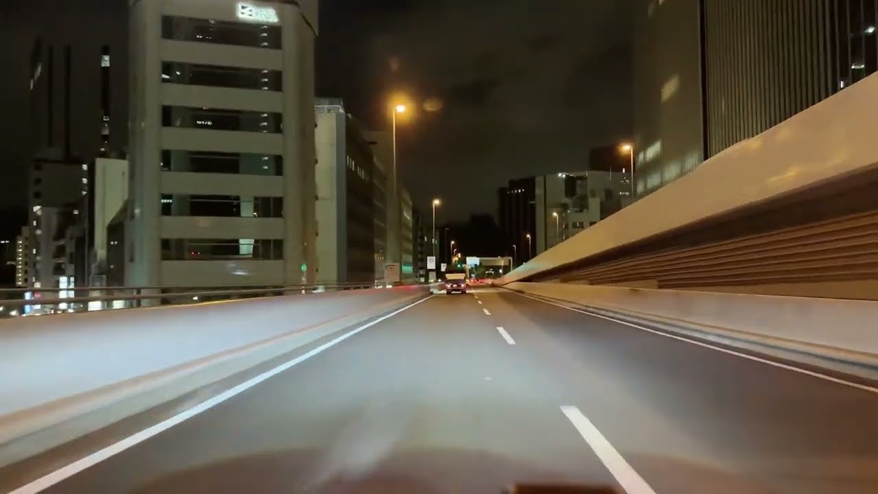 【ASMR LIVE】Driving on Tokyo highway at night C1 大黒パーキング 首都高速 C1 移動式オービス ...