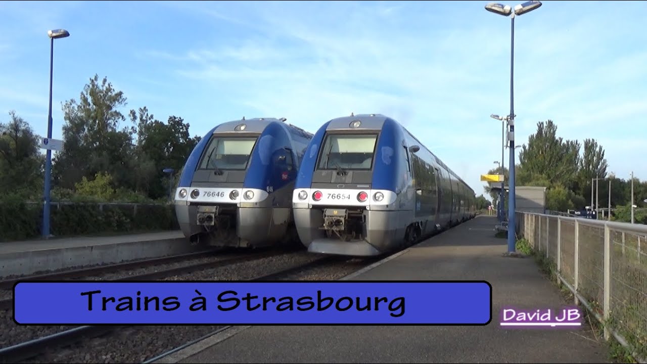 Trains à Strasbourg - YouTube