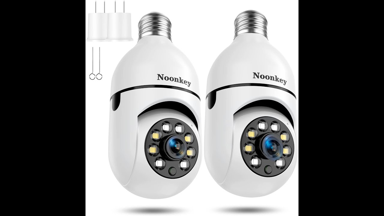 Noonkey 2K Light Bulb Camera Review: Simple Security Solution - YouTube