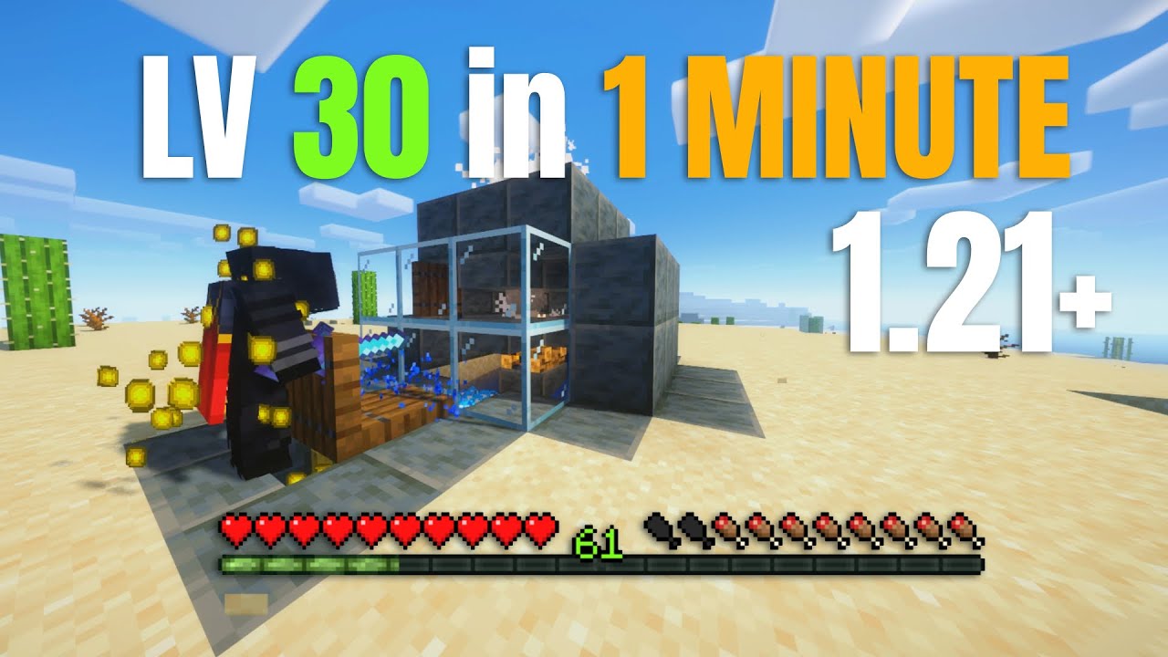 THE EASIEST XP (levels) FARM in MINECRAFT 1.21+ JAVA - YouTube