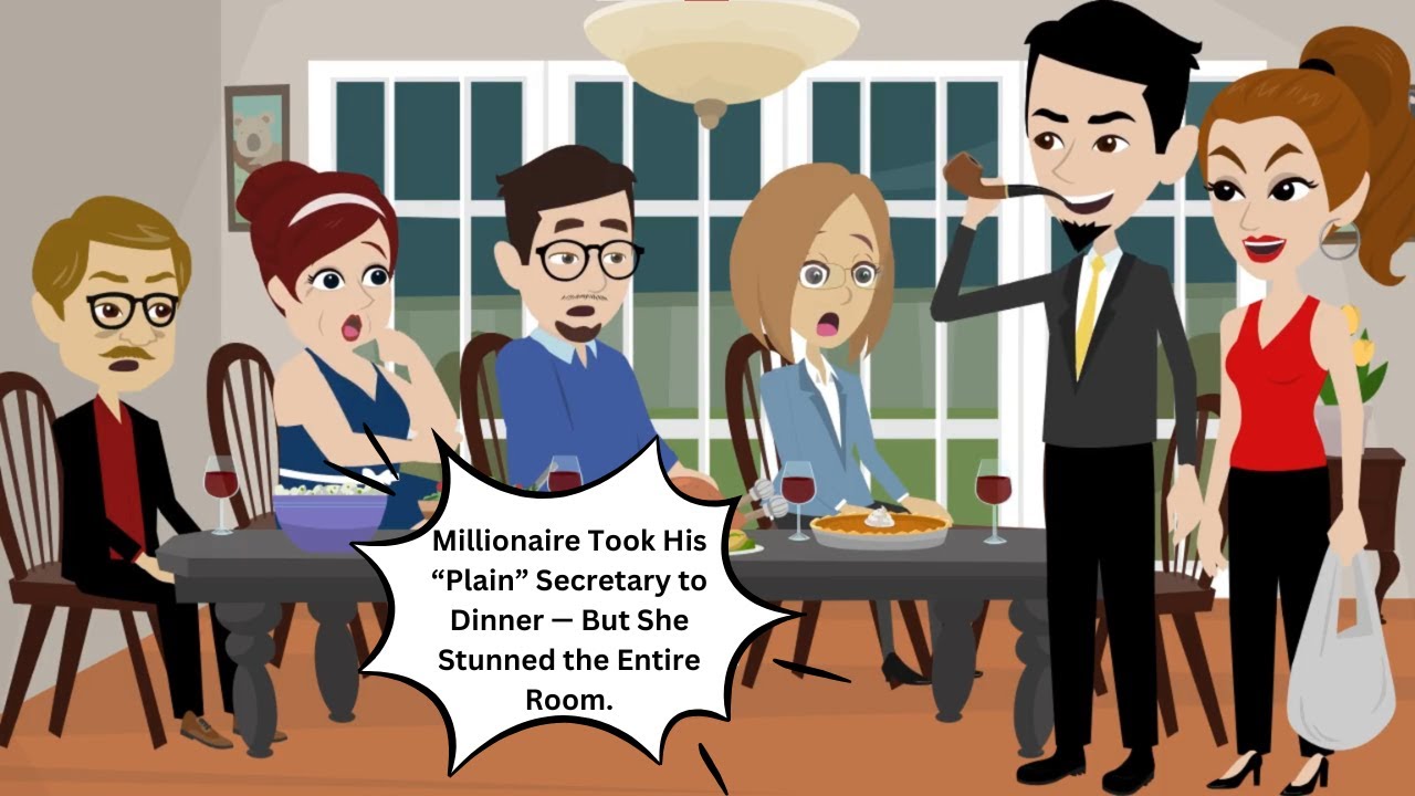 Millionaire Took His “Plain” Secretary to Dinner — But She Stunned the ...