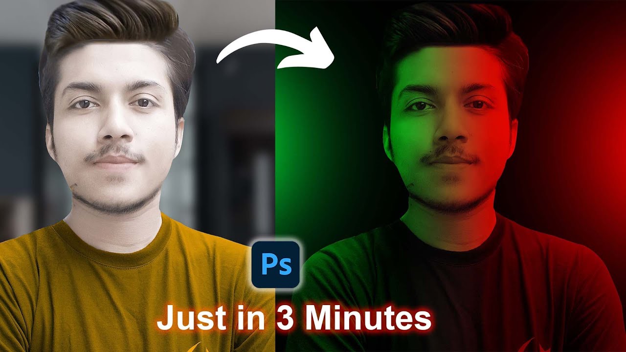 Dual Lighting Effect in Photoshop | Photoshop Tutorial - YouTube